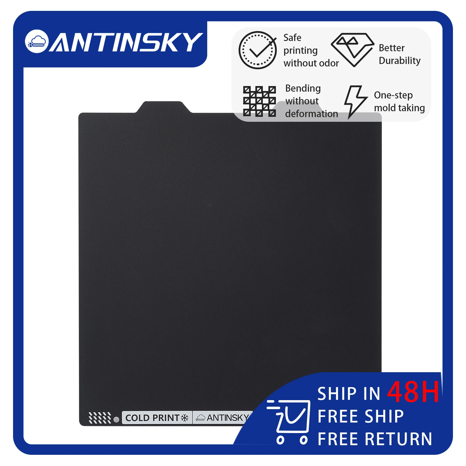 Antinsky Build Cold Plate For Bambu lab/Creality K2 Plus Smooth Double ...
