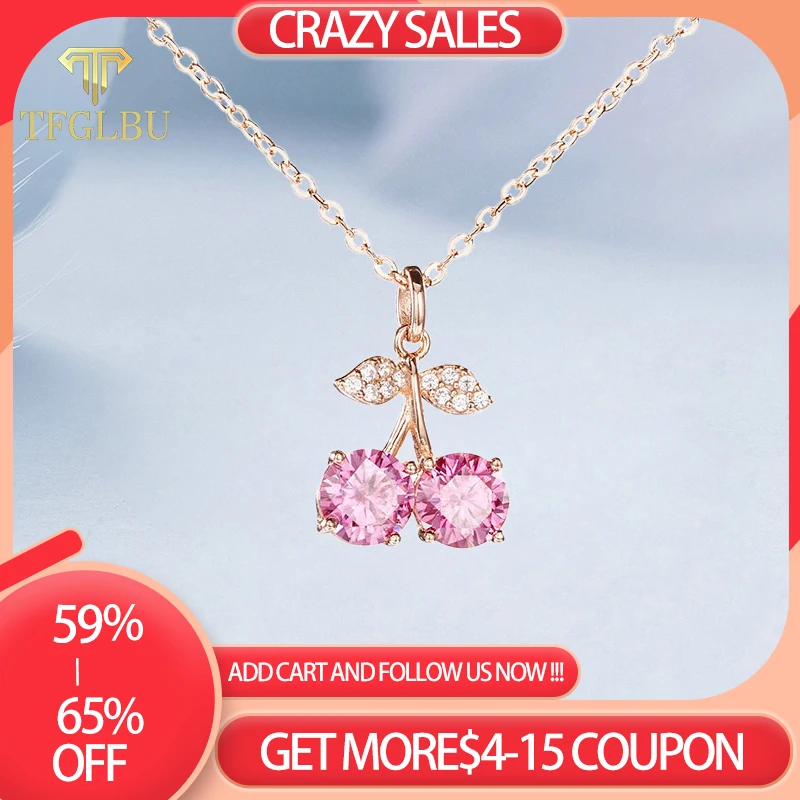 TFGLBU-1CTTW-Pink-All-Moissanite-925-Sterling-Silver-Pendant-for-Women ...