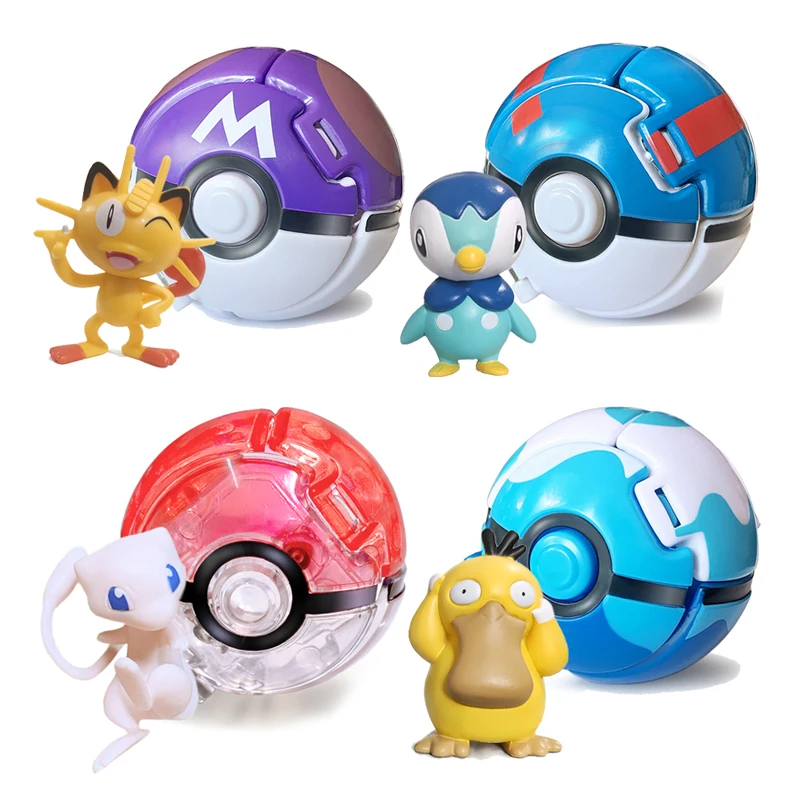 New-MEWTWO-CHARIZARD-Pokeball-Anime-Figure-Tomy-Pikachu-Squirtle-Pocket ...