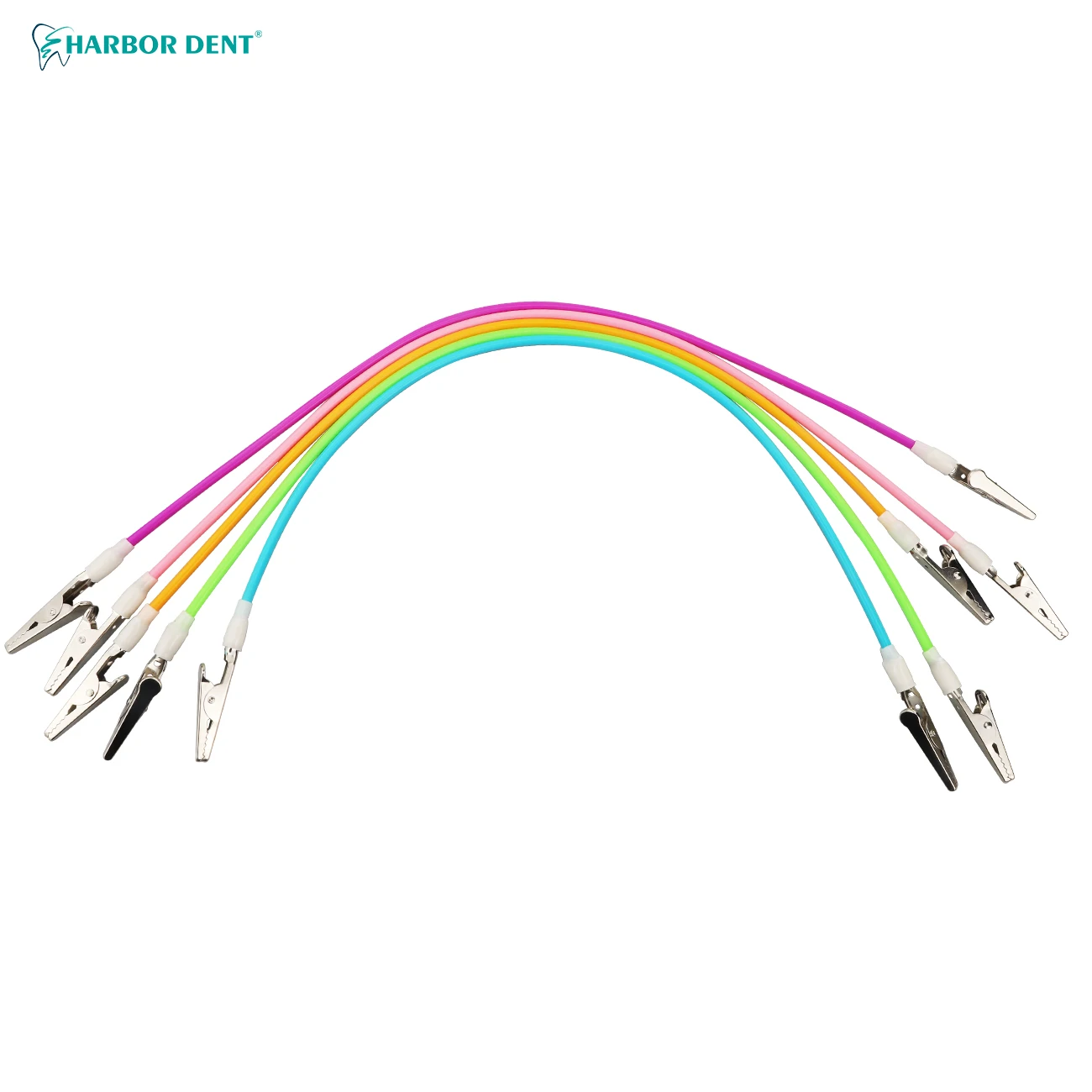 1-PC-Dental-Colourful-Bib-Clips-Napkin-Holders-with-Silicone-Cord-and ...