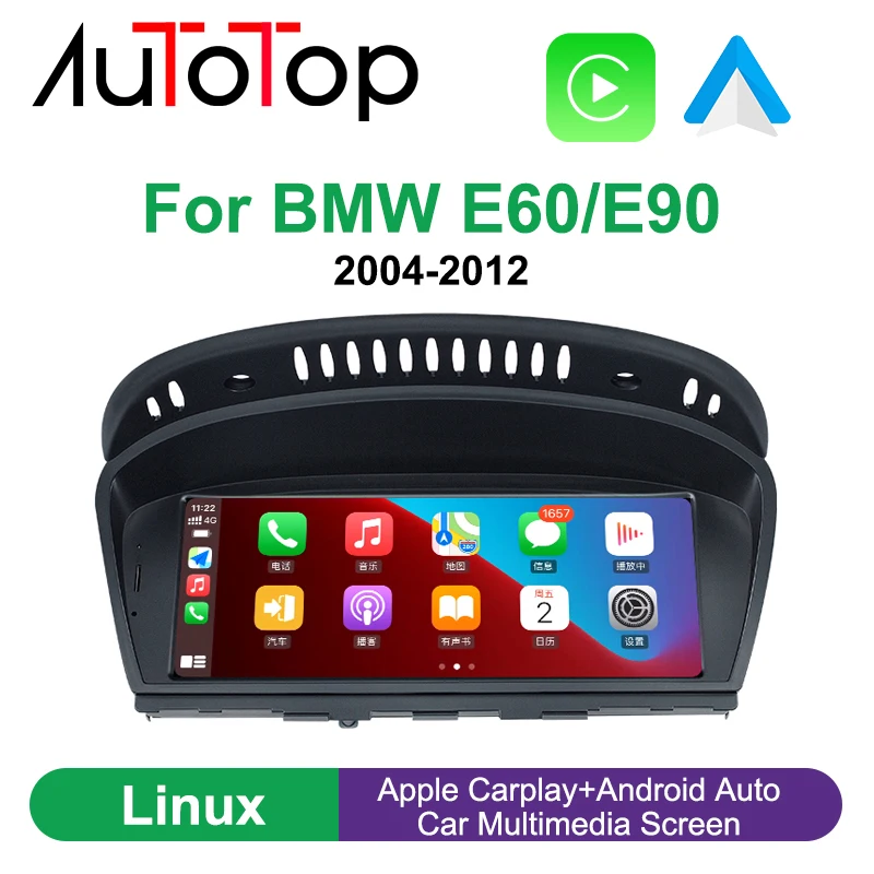 AUTOTOP Apple CarPlay inalámbrico para BMW 5 Series, E60, E61, E63, E64, E90, E91, E92, E93, CCC ...