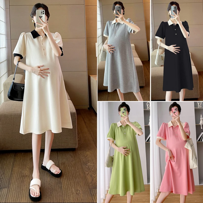 Maternity Clothes Pregnancy Dress | Pregnancy Clothes Dress Korean ...
