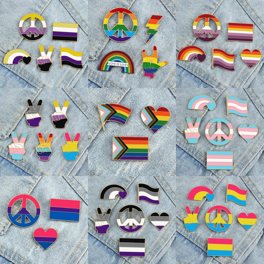 3-6pcs-LGBT-Rainbow-S-rie-Broche-Conjuntos-Inclusive-Progress-Pride ...