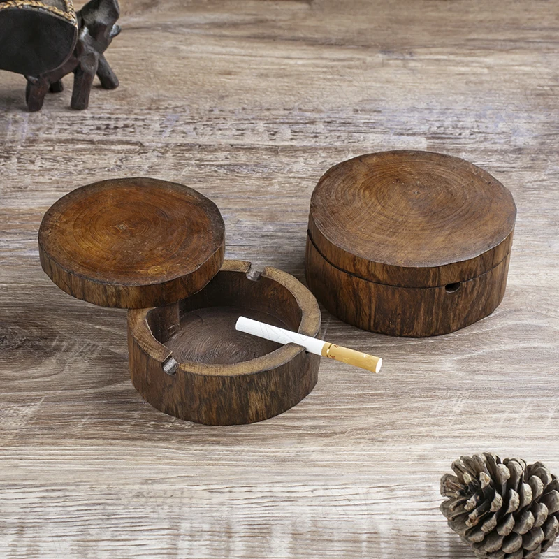 Chinese-Wooden-Ashtray-Manual-Retro-Decorative-Living-Room-Desktop ...