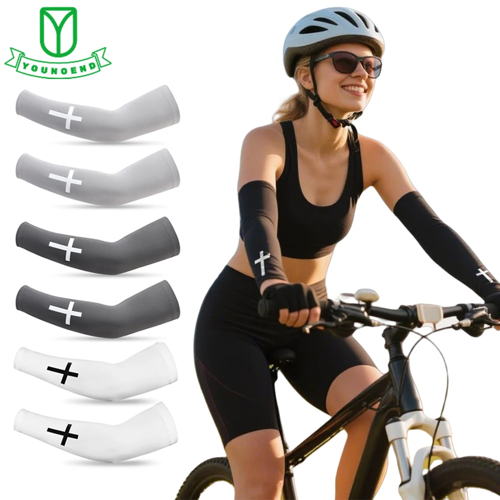 1Pair Sun Protection Cross Sleeves, UV Arm Sleeves for Men and Women ...