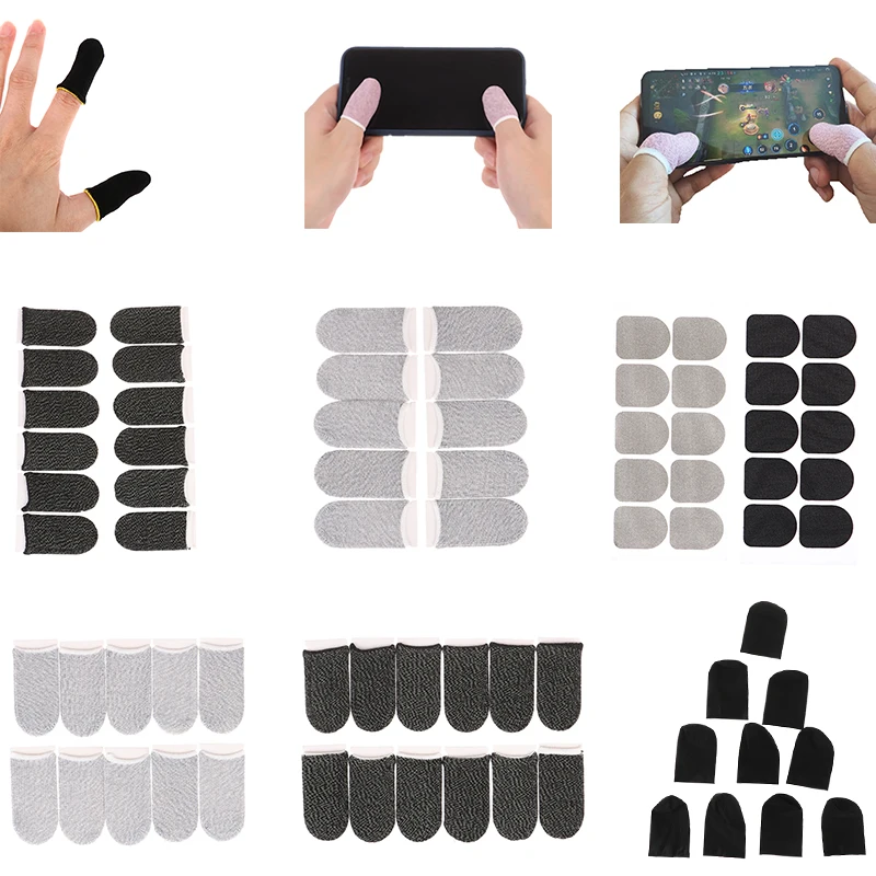 4-10pcs-Fingertips-Cover-Sweatproof-Breathable-Game-Finger-Sleeve-For ...