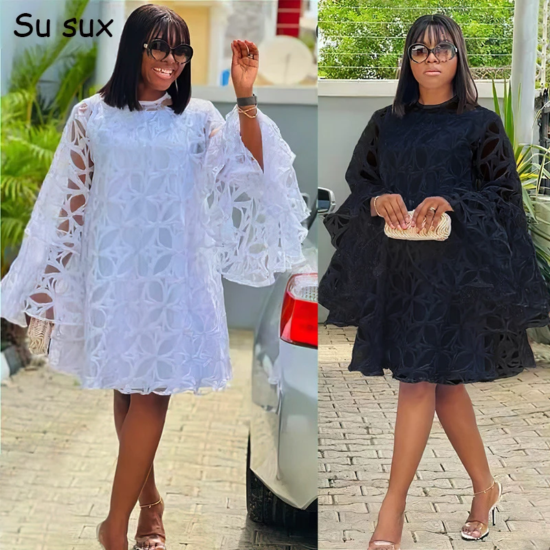 African-Lace-Party-Dress-For-Women-2023-Africa-Clothing-Dashiki-Bobou ...