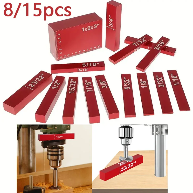 8-15pcs-Setup-Blocks-Height-Gauge-Set-Precision-Aluminum-Setup-Bars-For ...