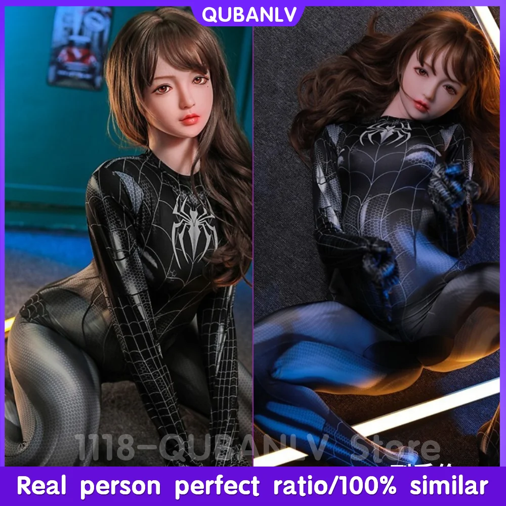 QUBANLV158cm-Muñeca sexual de silicona TPE para hombre, juguete de belleza Sexy, pechos, glúteos ...