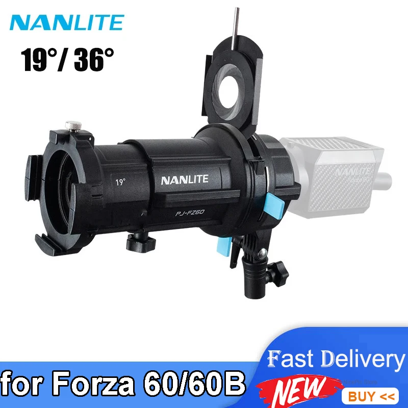 Nanlite PJ-FZ60 19 36 Spotlight Mount Lighting Modifiers Projection ...