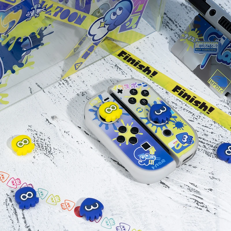 4PCS-Cute-Luminous-Splatoon-Game-Theme-Thumb-Grip-Caps-Thumbsticks ...