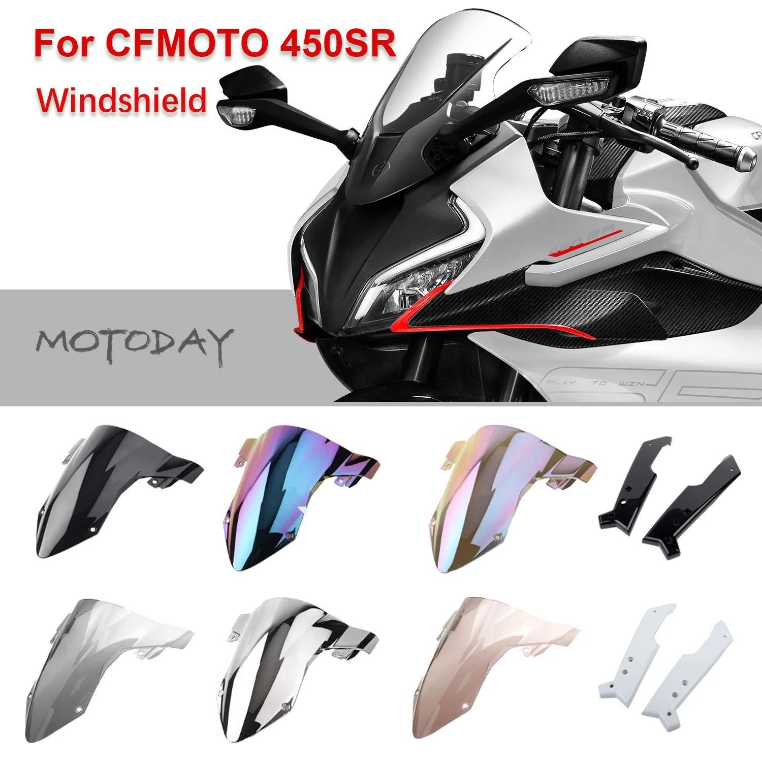 For-CFMOTO-450SR-Windshield-Front-Windshield-CFMOTO-Accessories ...