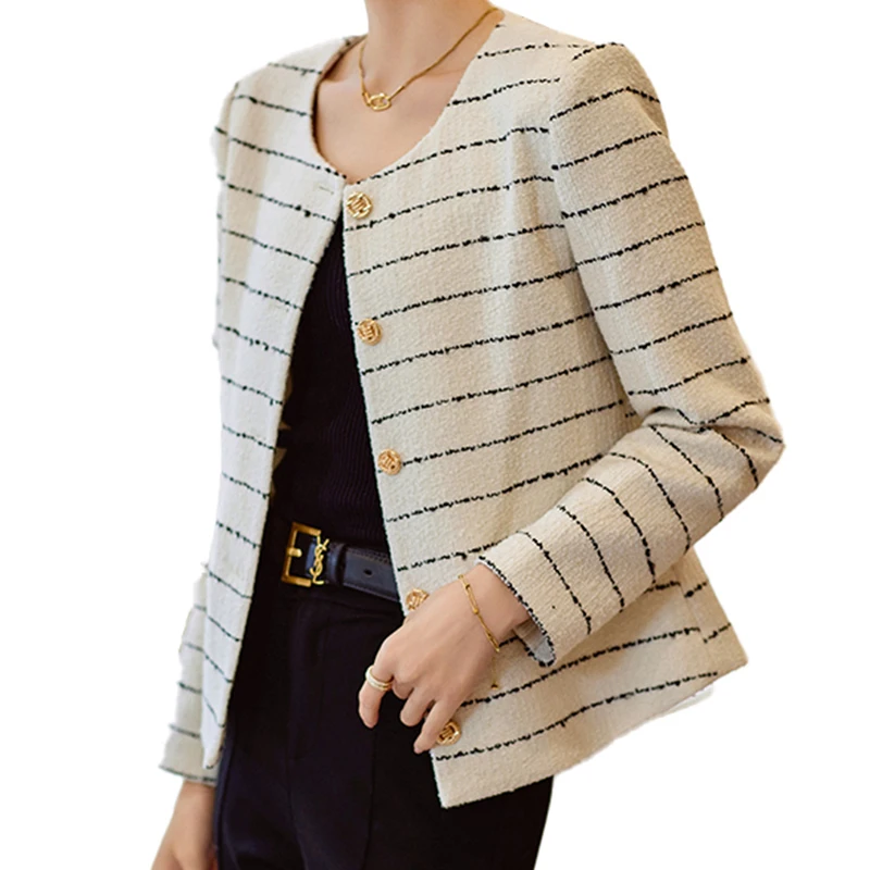 Lenshin-Elegant-Ladies-Spring-Autumn-Short-Single-Breasted-Overcoat ...