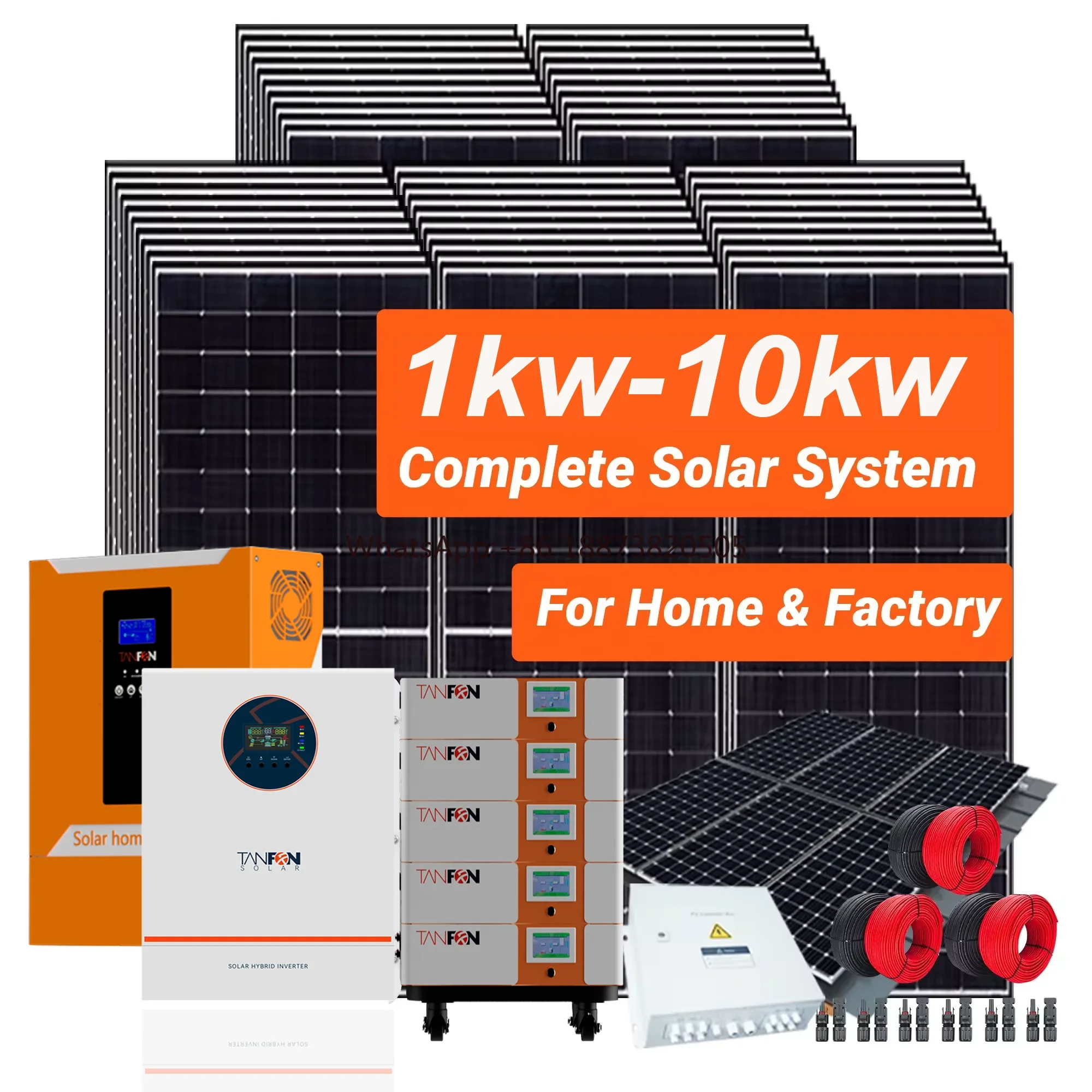 10kva-solar-system-lifetime-service-Photovoltaic-power-station-with ...