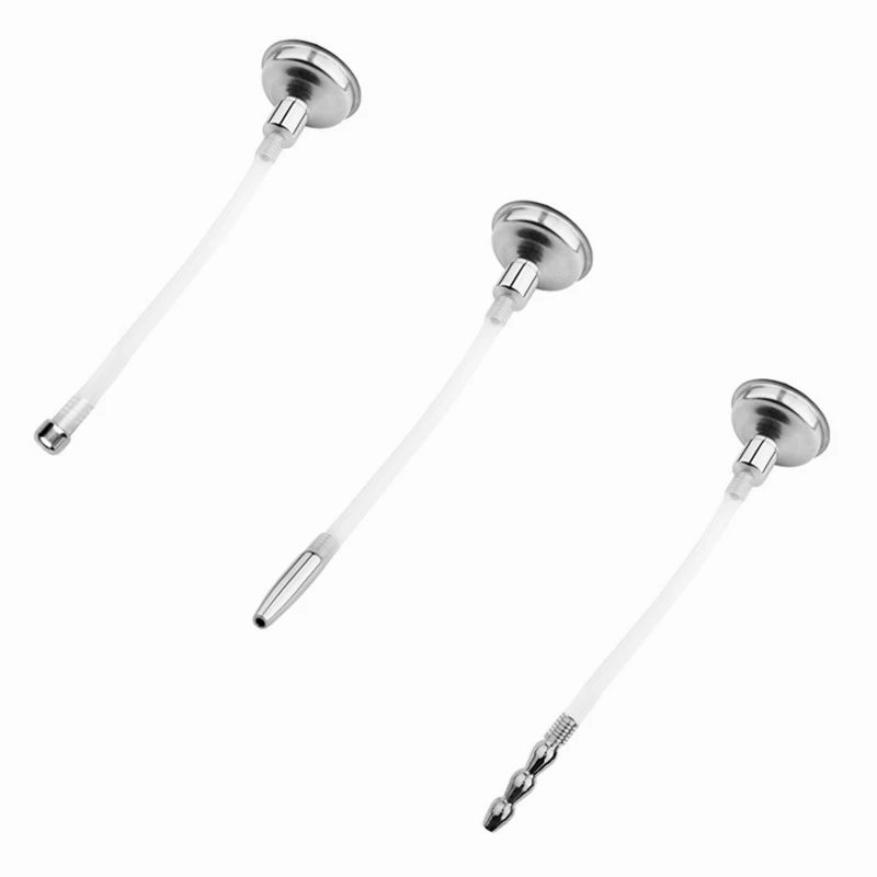 Stainless Steel Soft Penis Plug With Funnel Urethral Dilators Catheters ...