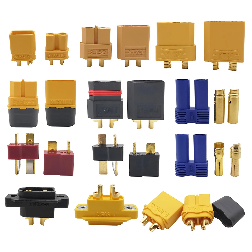 XT60H-XT60-XT60E-M-XT90-XT30U-XT60E-F-XT60EW-EC5-T-Plug-Connector-Male ...