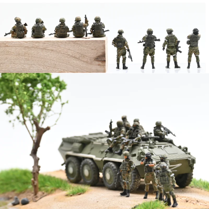 1-72-Scale-Model-Russian-9-Soldier-Figure-Toy-DIY-Scene-Accessory ...