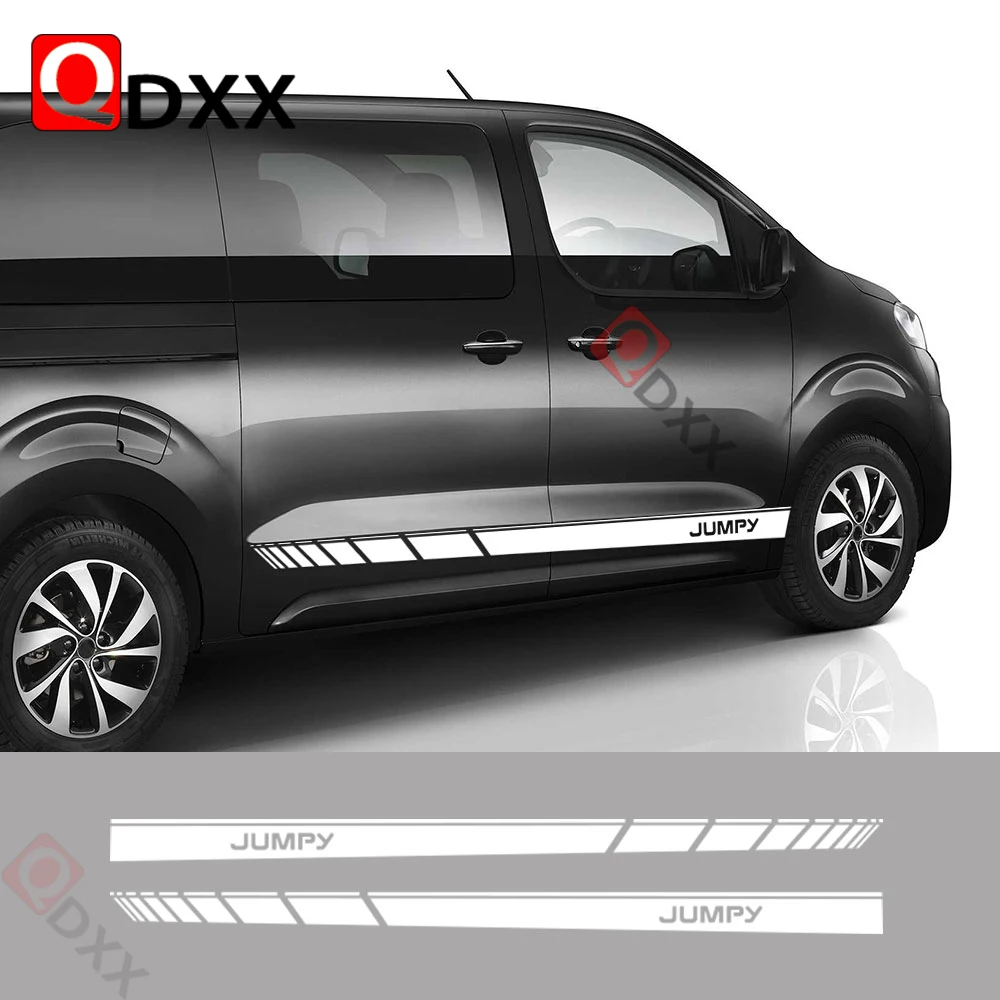 2PCS-Car-Door-Side-Stickers-For-Citroen-Jumpy-1-2-3-4-Long-Stripes ...