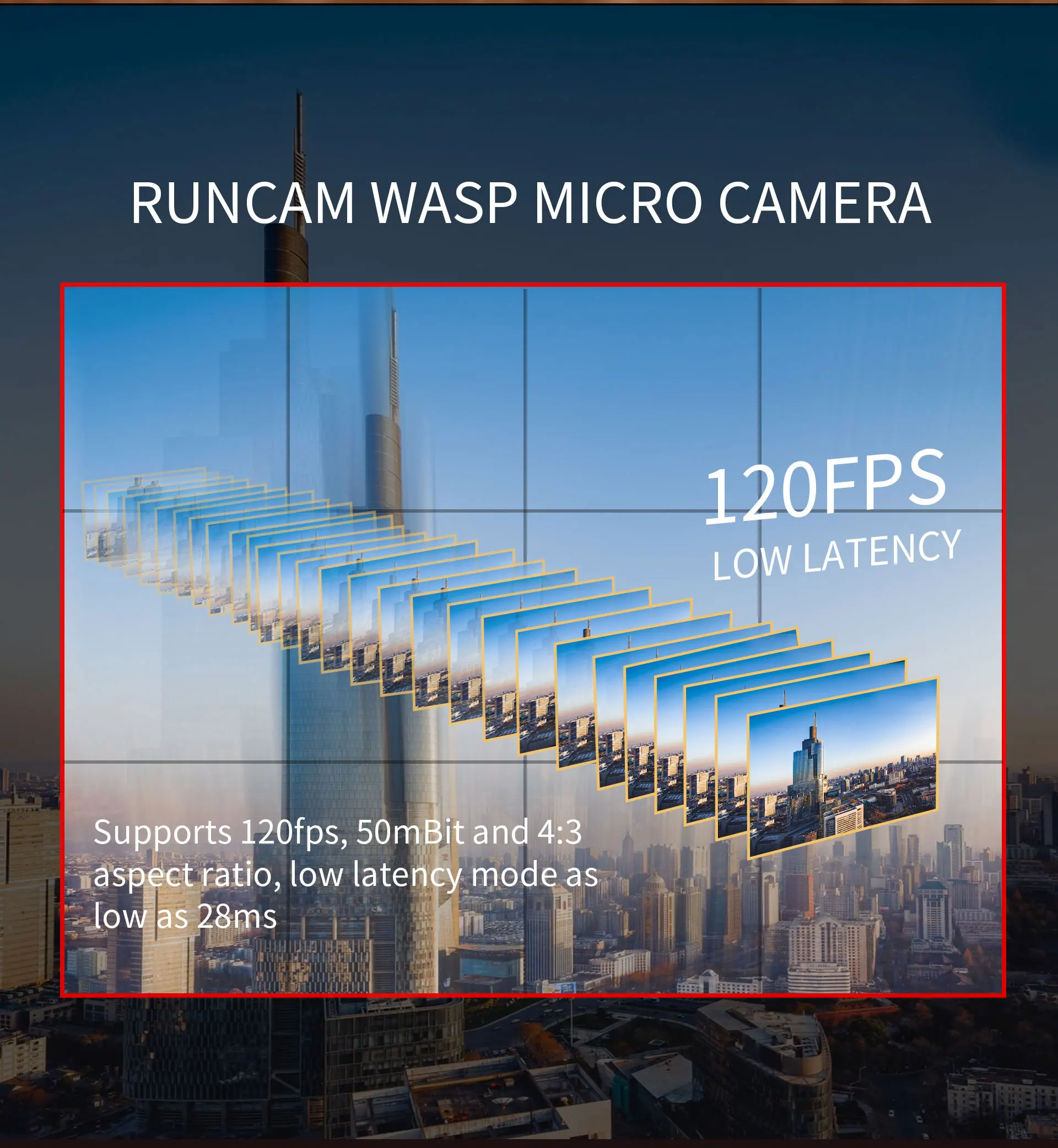 RunCam Link Wasp System Digital HD FPV VTX WASP 120FPS FOV155 4:3 Micr