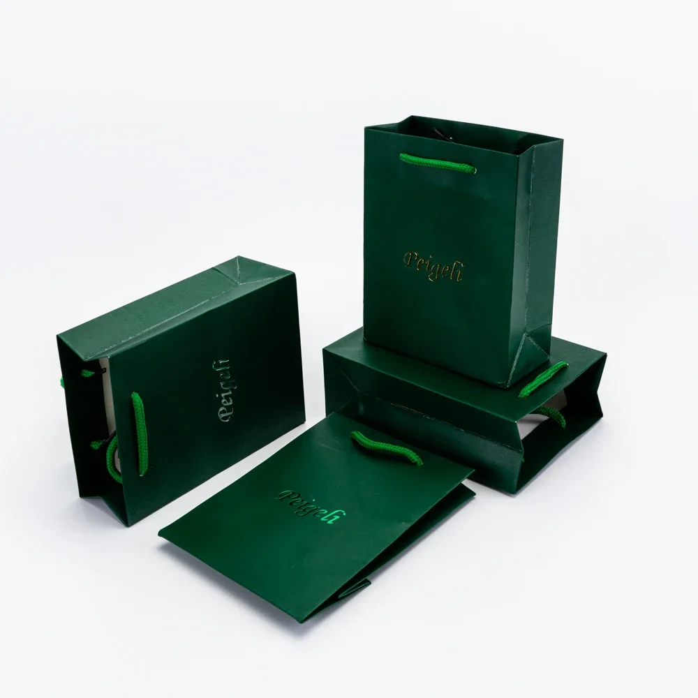 200-Pack-Paper-Bags-Custom-Logo-Packaging-Recyclable-12x5-7x16cm-High ...