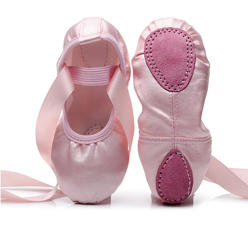Women-s-Ballet-Slippers-for-Woman-Danseuse-Dancing-Shoes-Point-With ...
