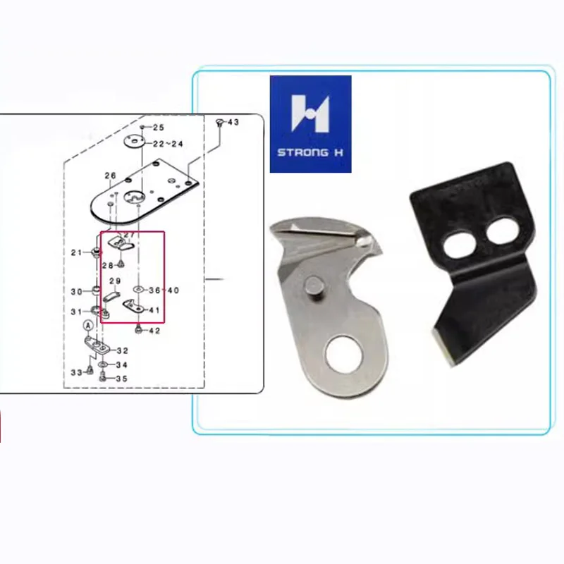 Movable-Fixed-Knife-For-JUKI-LK-1850-1900-1900A-Bartacking-Sewing ...