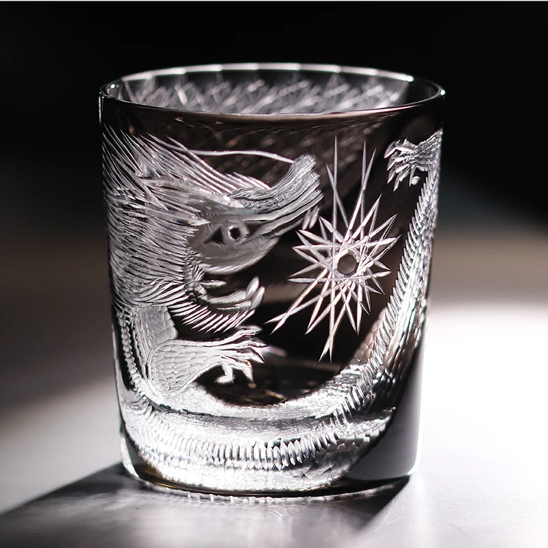 New-Design-Hand-Cut-Dragon-Patterns-Edo-Kiriko-Glass-Crystal-Glass ...