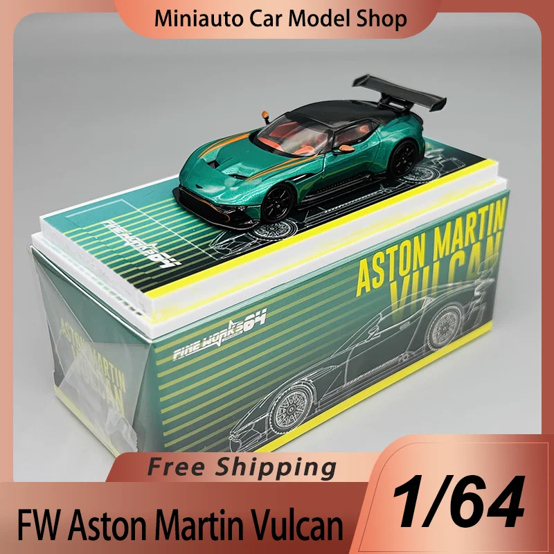 New Stock Fw 1:64 Aston Martin Vulcan Simulation Alloy Miniature Die ...