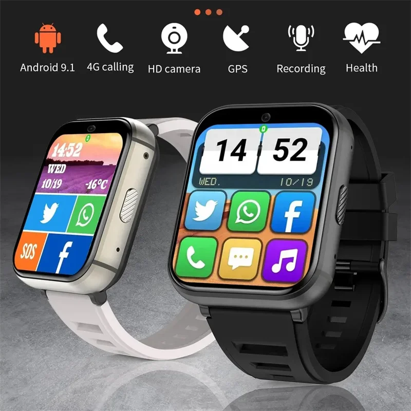 Large Screen Android Smartwatch with Heart Rate Monitor - Q668
