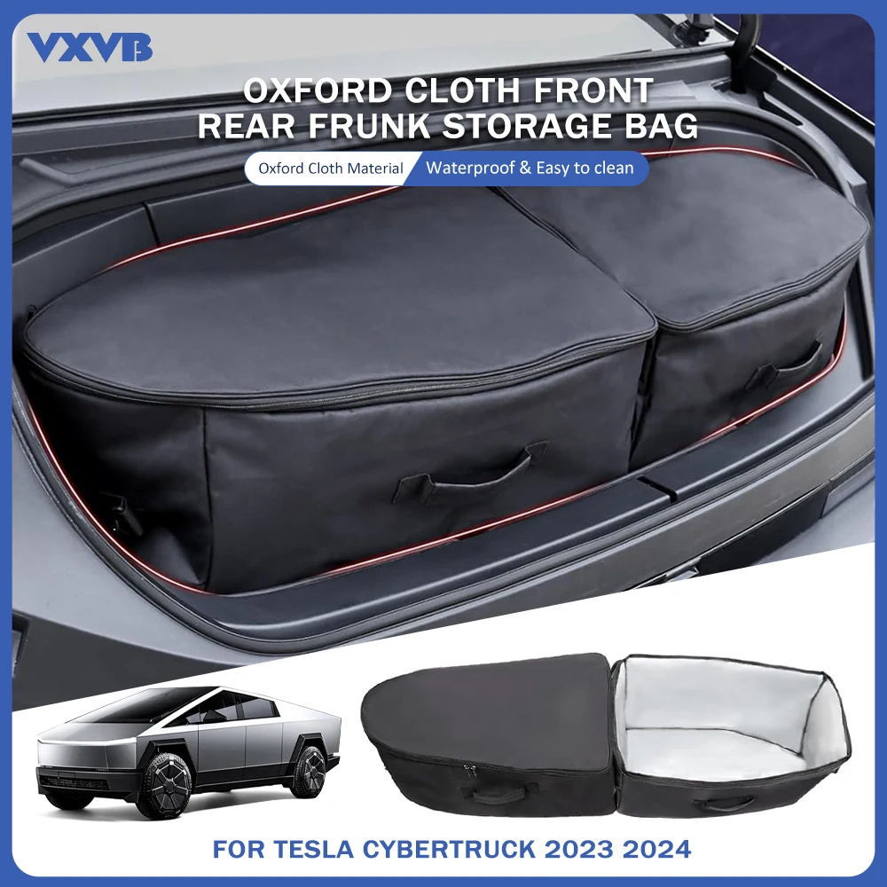 Front-Rear-Frunk-Oxford-Storage-Bag-For-Tesla-Cybertruck-2024-2023 ...
