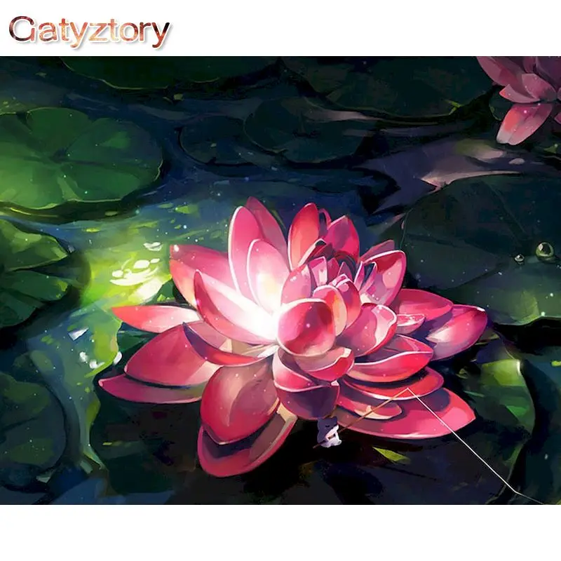 Red Lotus Flower Drawing