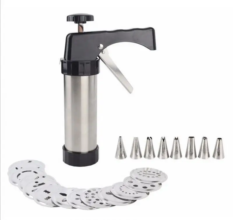 Stainless-Steel-Cake-Cream-Decorating-Gun-Sets-Cookie-Making-Machine ...