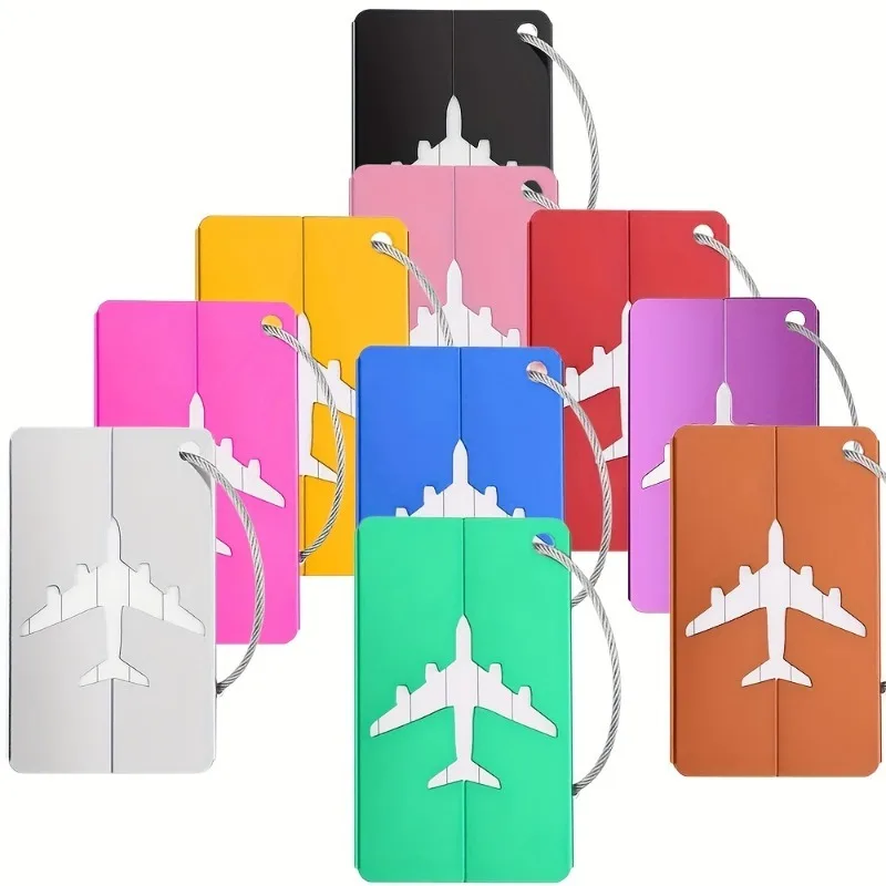 10pcs-Premium-Aluminum-Travel-ID-Bag-Tag-Durable-Luggage-Identification ...
