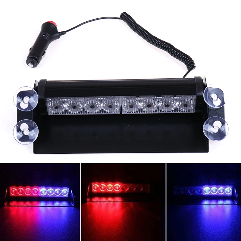 8-LED-Car-Truck-Emergency-Flasher-Dash-Strobe-Warning-Light-12V-Day ...