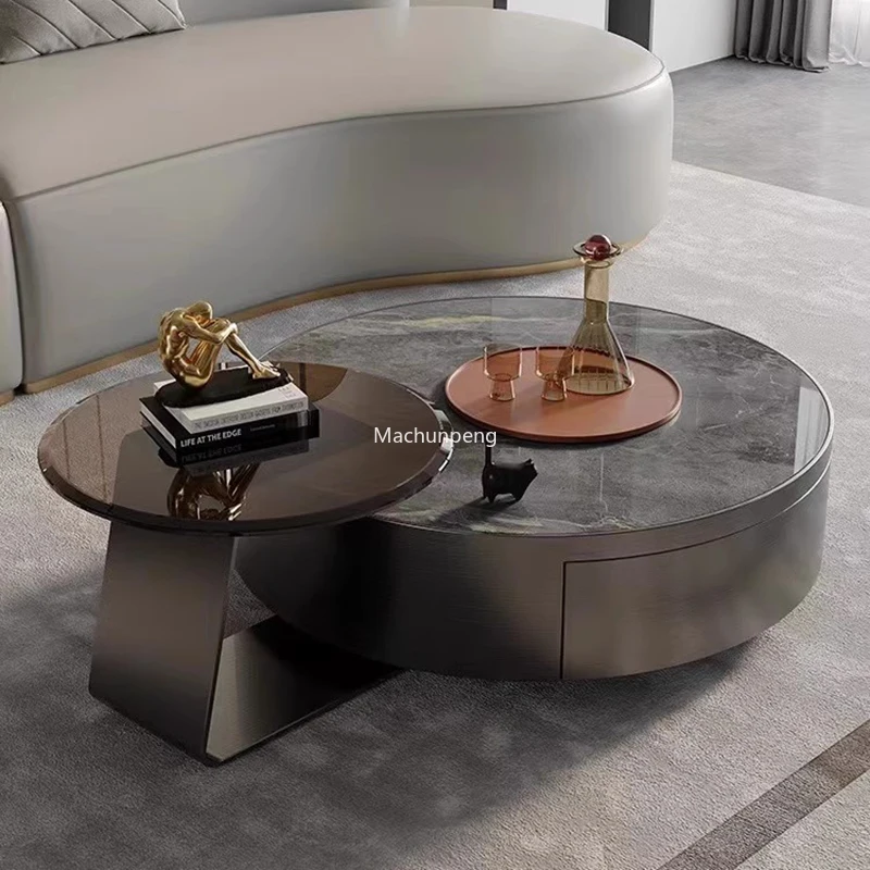 Living-Room-Designer-Coffee-Tables-Steel-Drawers-Simple-Aesthetic-Side ...