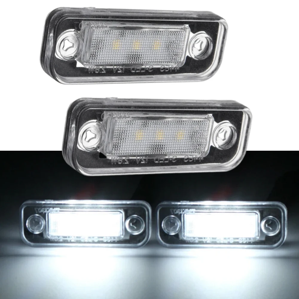 2Pcs LED License Plate Light For Mercedes-Benz C-Class/ CLS/ E-Class ...