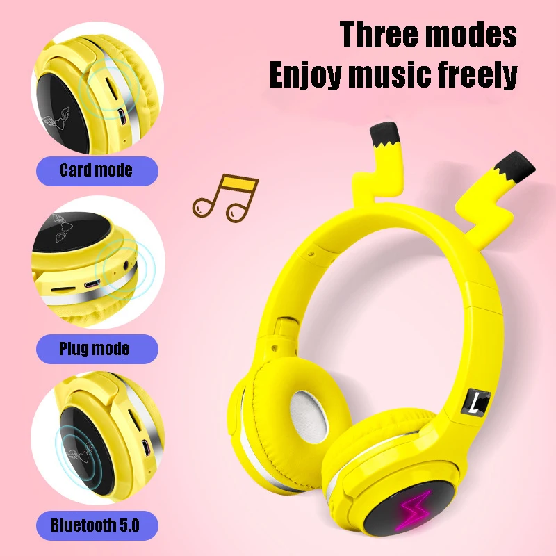 Cute Pikachu With Headphones