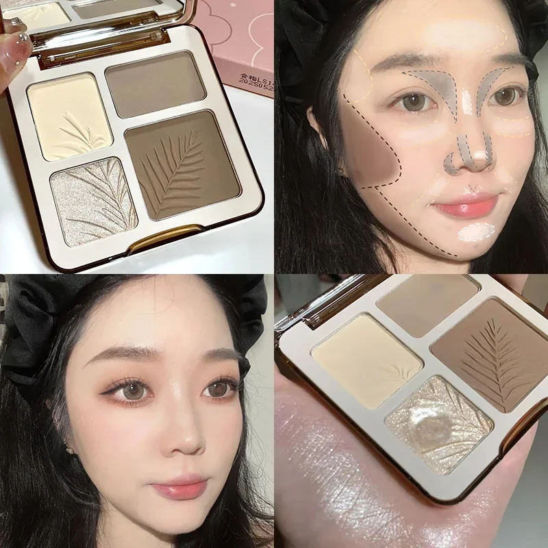 Highlighter-Contour-Combination-Makeup-Plate-Matte-3D-Bronzer-Contour ...