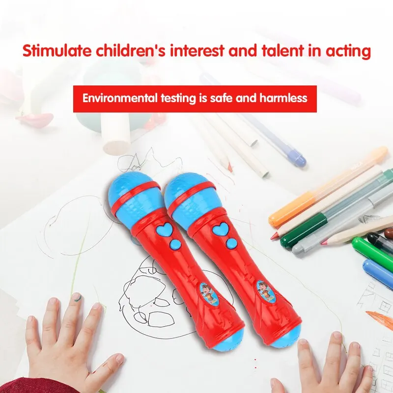 Plastic Microphone Sound Microphone Amplifier Toy | Children Toys ...