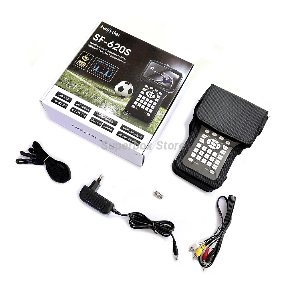 Twinkler SF 620S Handheld DVB-S2 Satellite Finder Meter with 4.3 inch ...