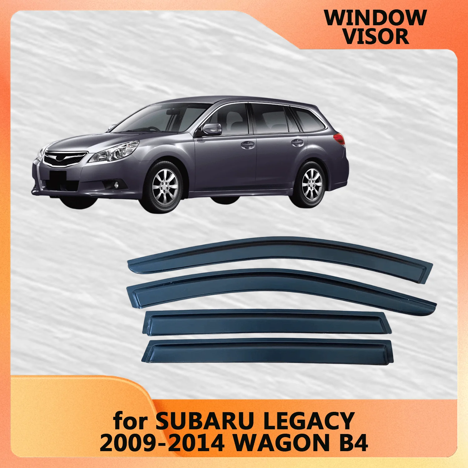 Window Visor for SUBARU LEGACY BR 2009 2010 2011 2012 2013 2014 WAGON ...