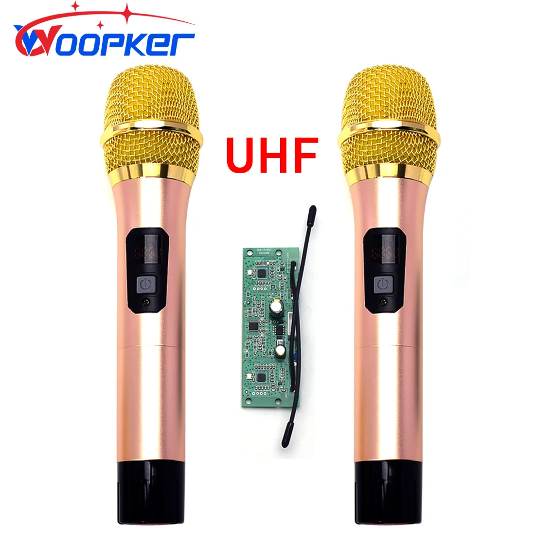 Woopker-UHF-Wireless-Microphone-W929-Dynamic-Mic-with-Transmitter ...