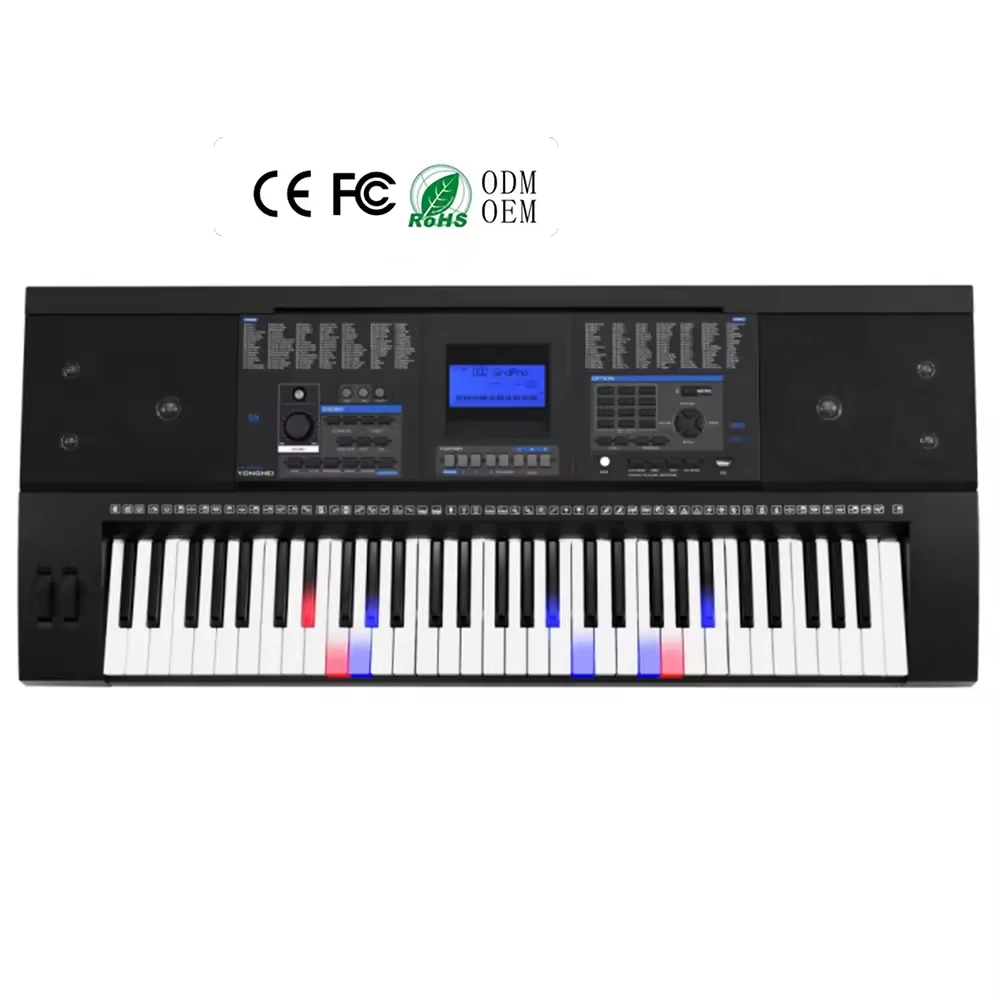 61-Keys LCD Display Digital Piano Keyboard Clear Display MIDI ...