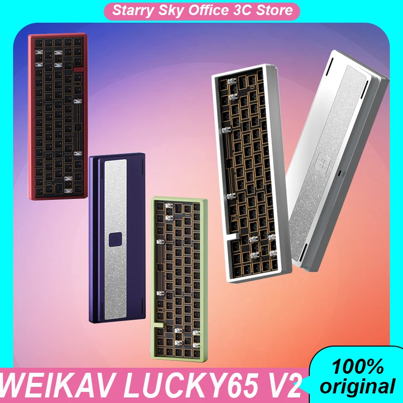 Weikav-Lucky65-V2-Mechanical-Keyboard-Kit-Wireless-Tri-mode-Aluminum ...