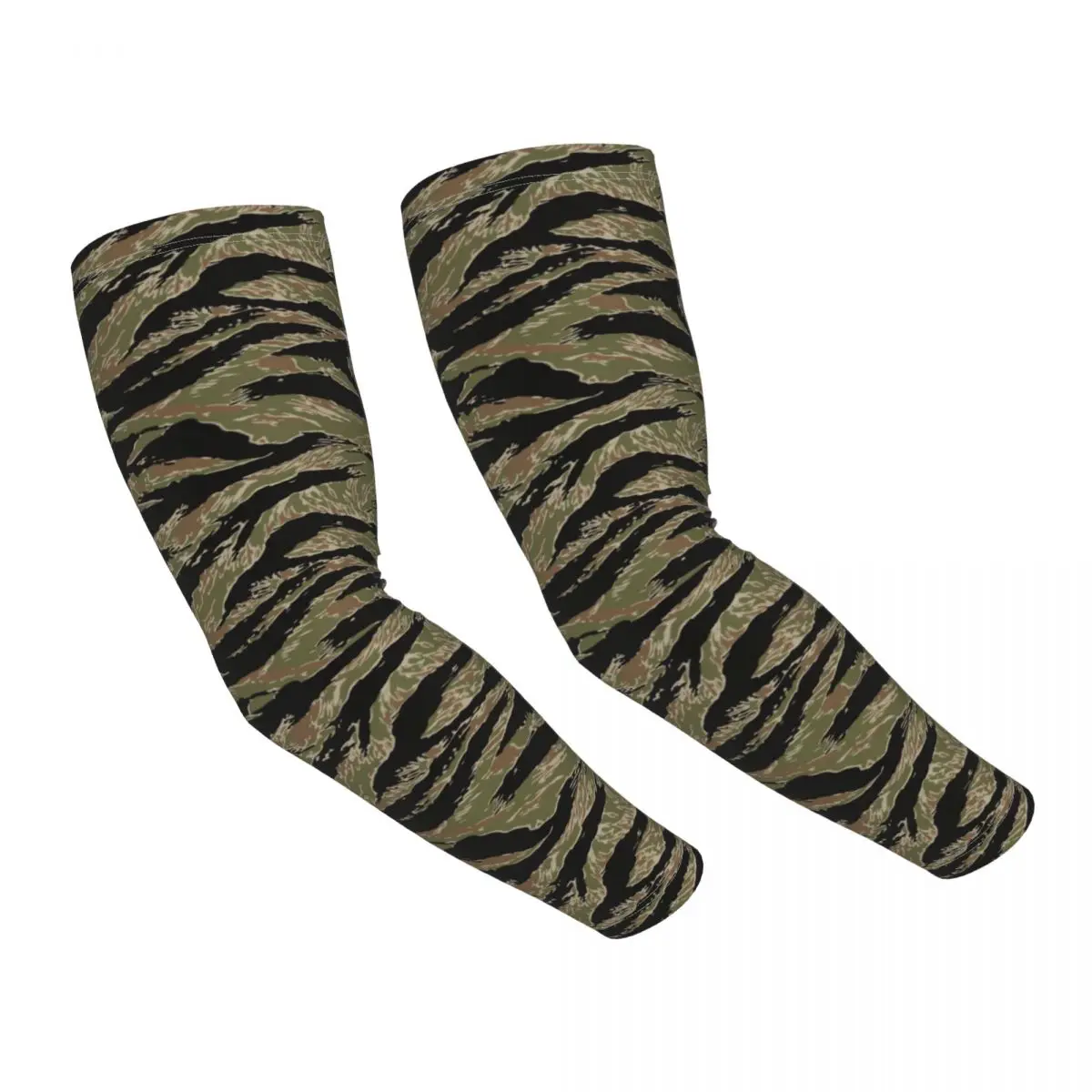 Cooling Tiger Stripe Camo Arm Sleeves Women Men Military Tactical ...