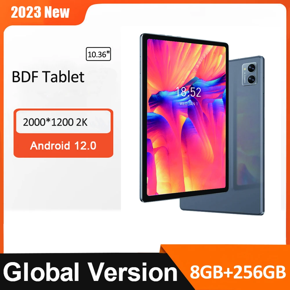 BDF-yeni-10-36-Android-12-Tablet-2000-1200-Octa-ekirdek-8GB-RAM-256GB ...