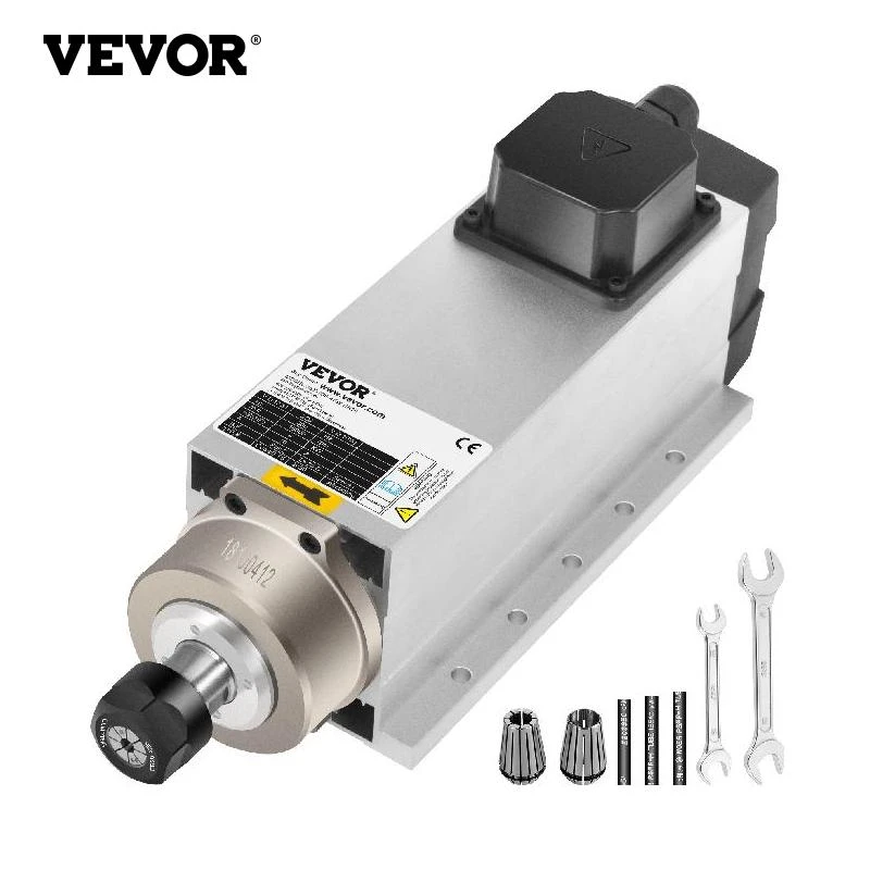 Vevor 4kw 220v Air Cooled Spindle Motor W/ Aviation Plug Er20 Er25 ...