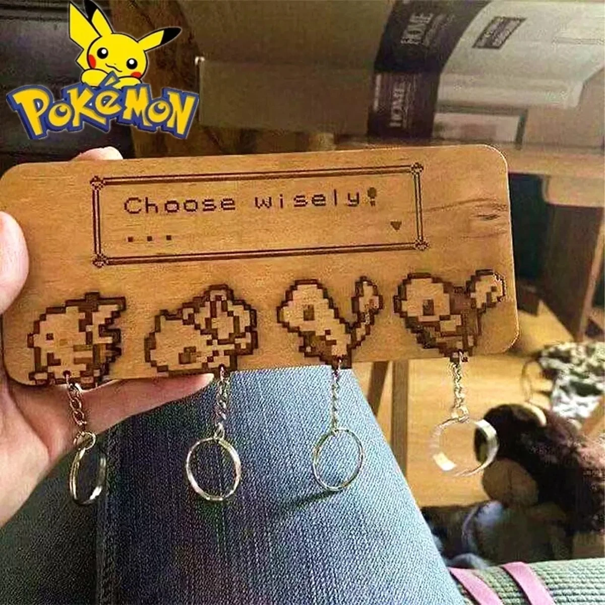 Pok-mon-Pikachu-Anime-Chaveiro-4-Gancho-Gancho-Decora-o-do-quarto ...