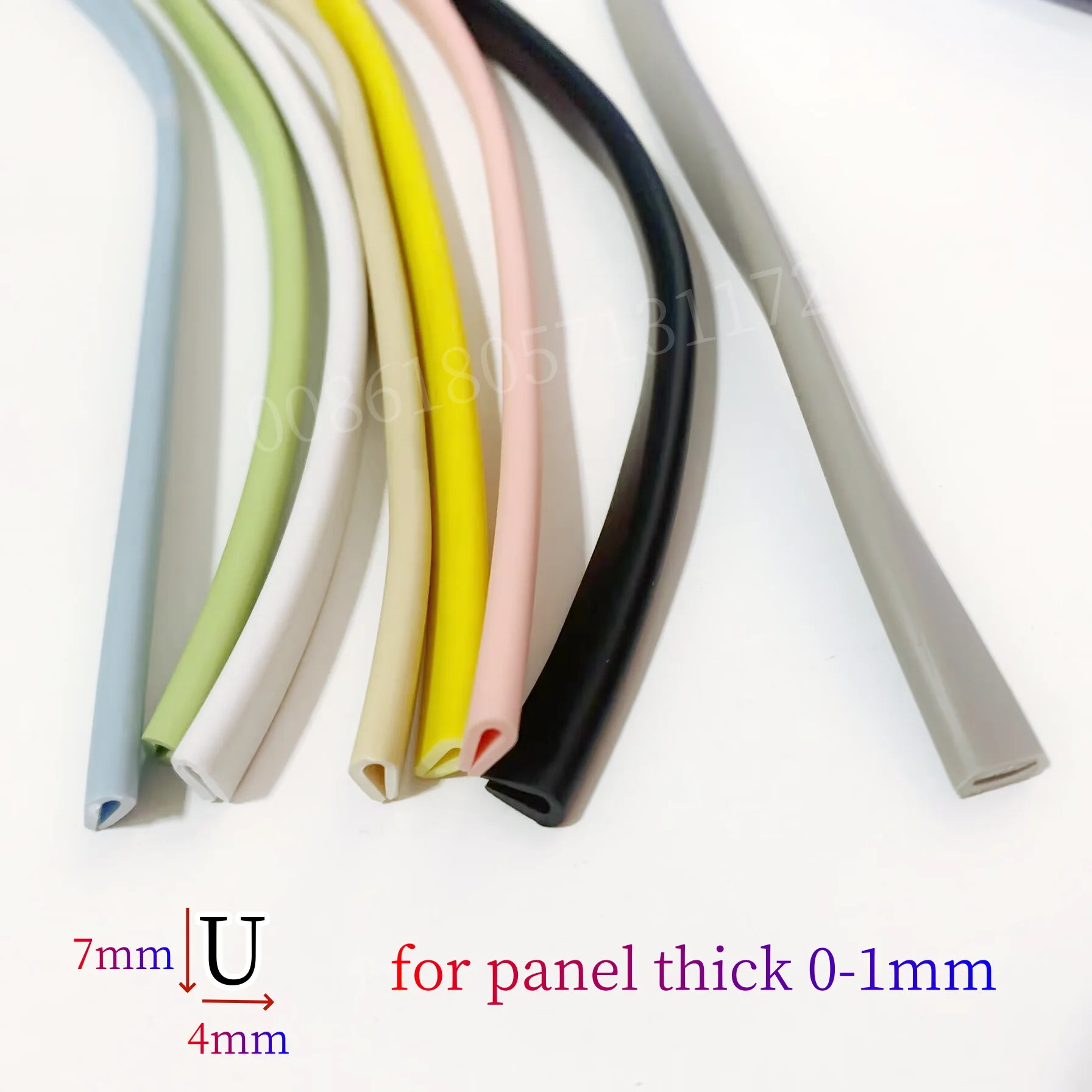 10mts Rubber U Strip for Glass Metal Wood Panel Board,Edge Encloser ...