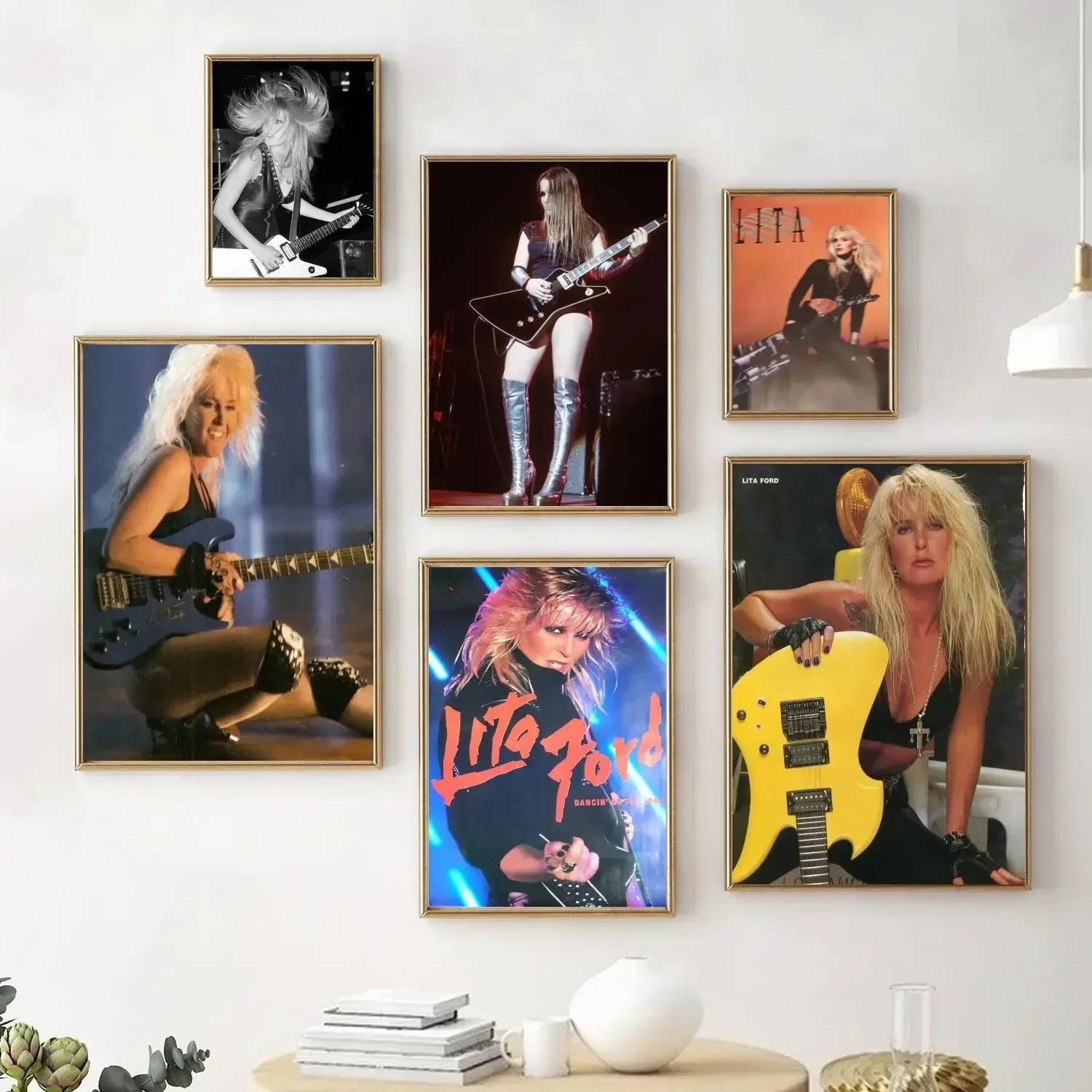 Lita Ford Cartaz Decorativo, Pintura Em Lona, Arte Da Parede Para Sala ...